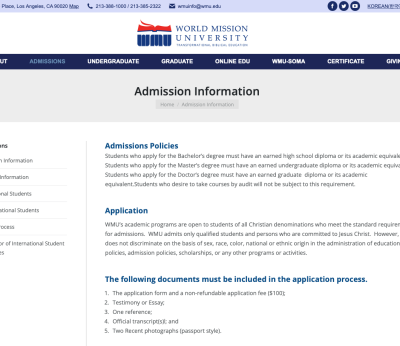 World Mission University – World Mission University